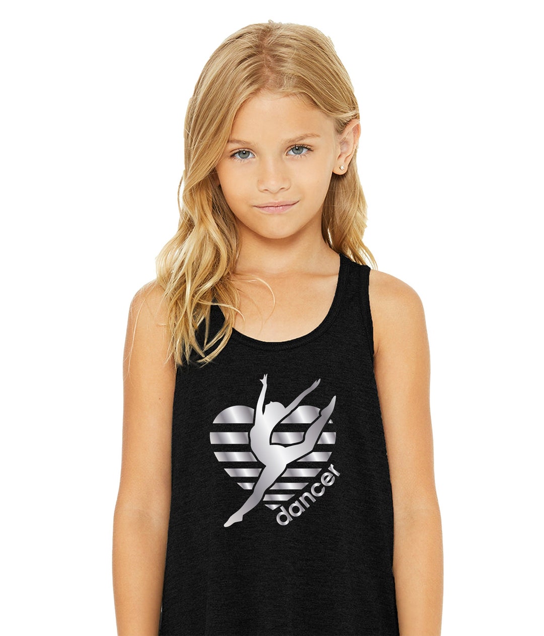 Stripe Heart Dancer Tank Top child Sizes - Etsy