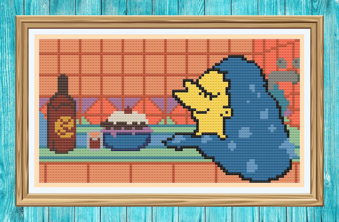 Simpsons Cross Stitch Digital Pattern - Rancho Relaxo the Simpsons ...