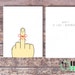 DIY Printable Instant Digital Download Middle Finger at - Etsy