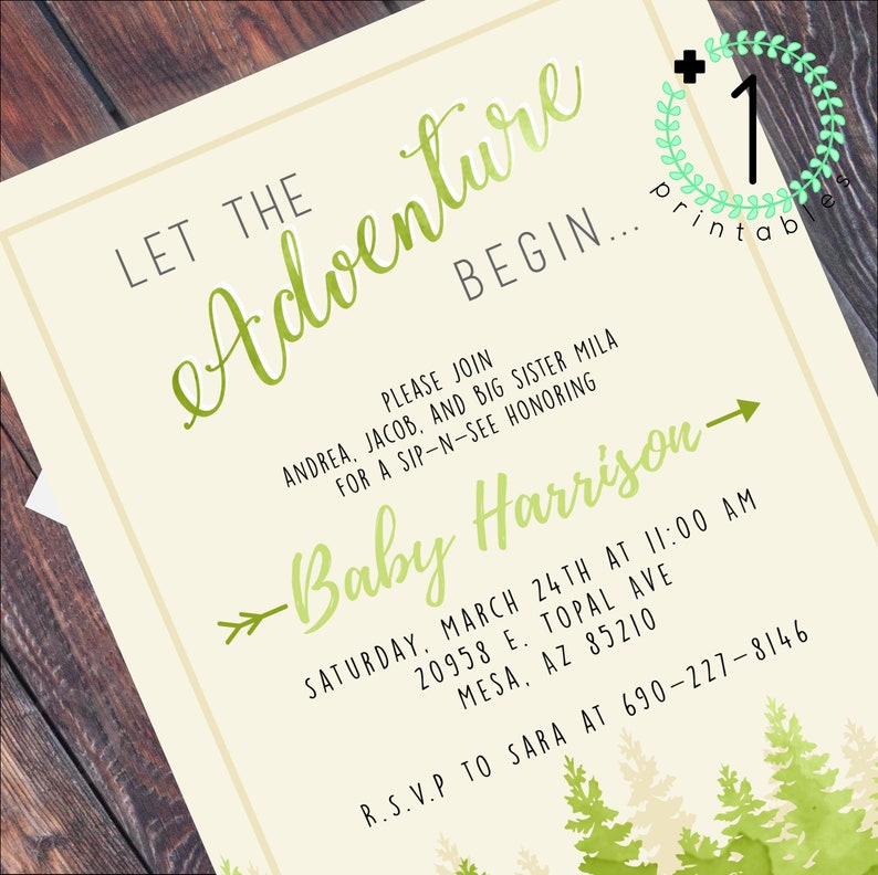 Digital Download DIY Printable Let the Adventure Begin New - Etsy