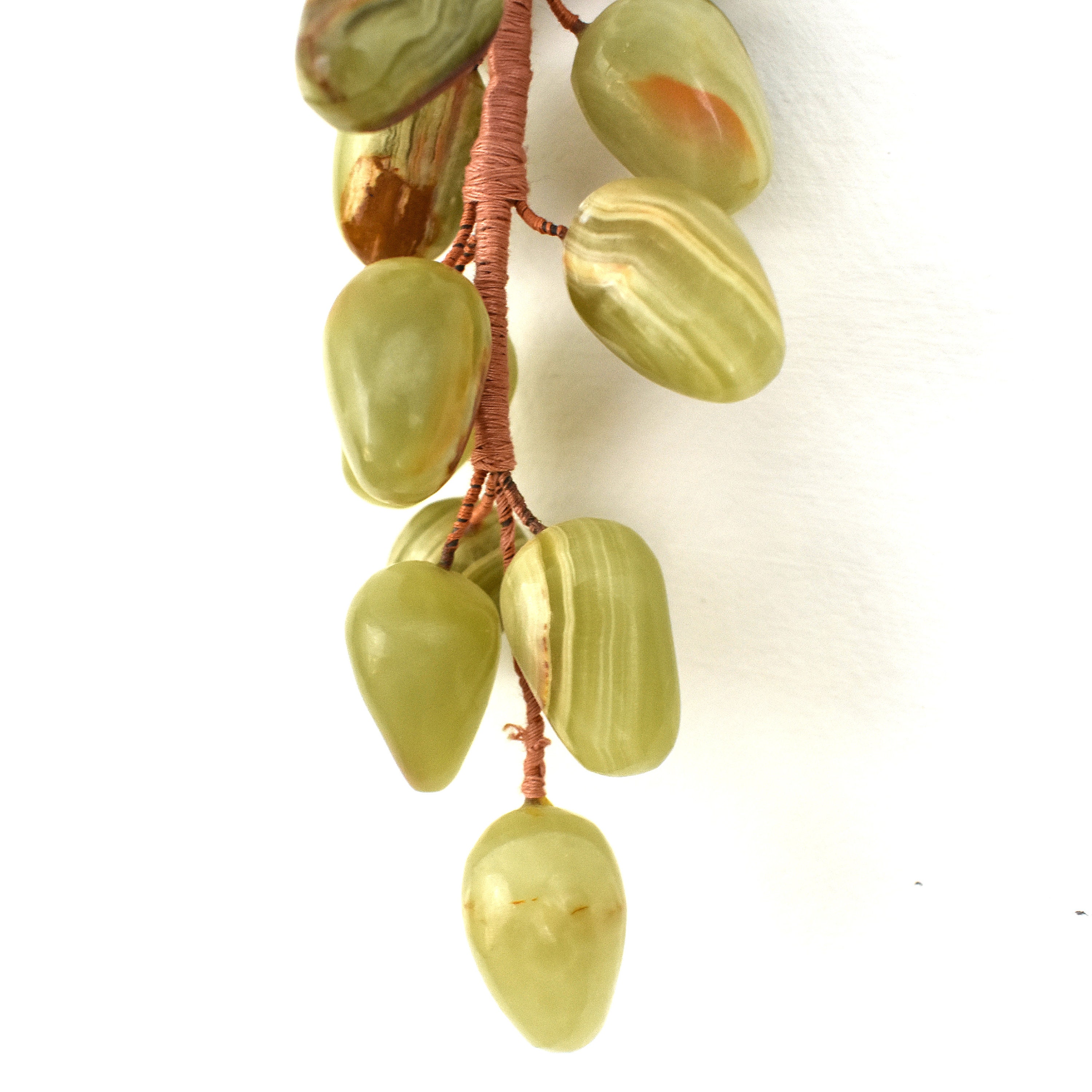 Vintage Onyx Grapes Decorative Green Stone Grapes Bar Decor Gift for ...