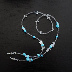 Eyeglass Chain With Turquoise, Glasses Holder Beads, Glass Accessories ...