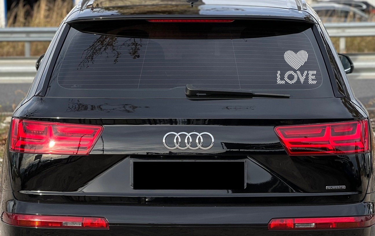 LOVE and HEART Vinyl Stickers, Set of 5 Pcs. Wedding Decal DIY Crafts ...