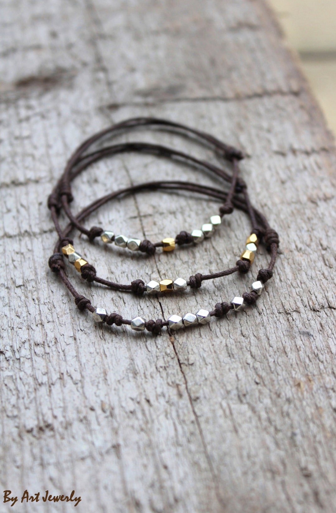 String and Gold Bead Bracelet, Gold Indian Bangle Sets, Thread Beaded ...