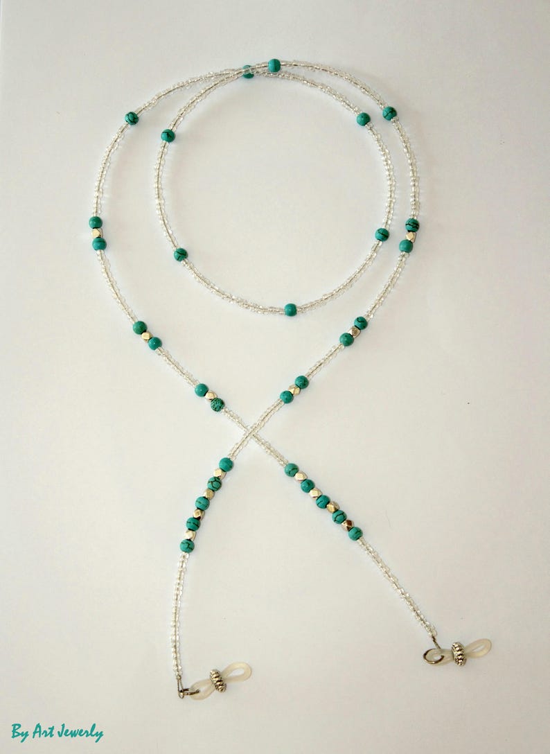 Glasses Holder Turquoiseglasses Chainglasses String | Etsy