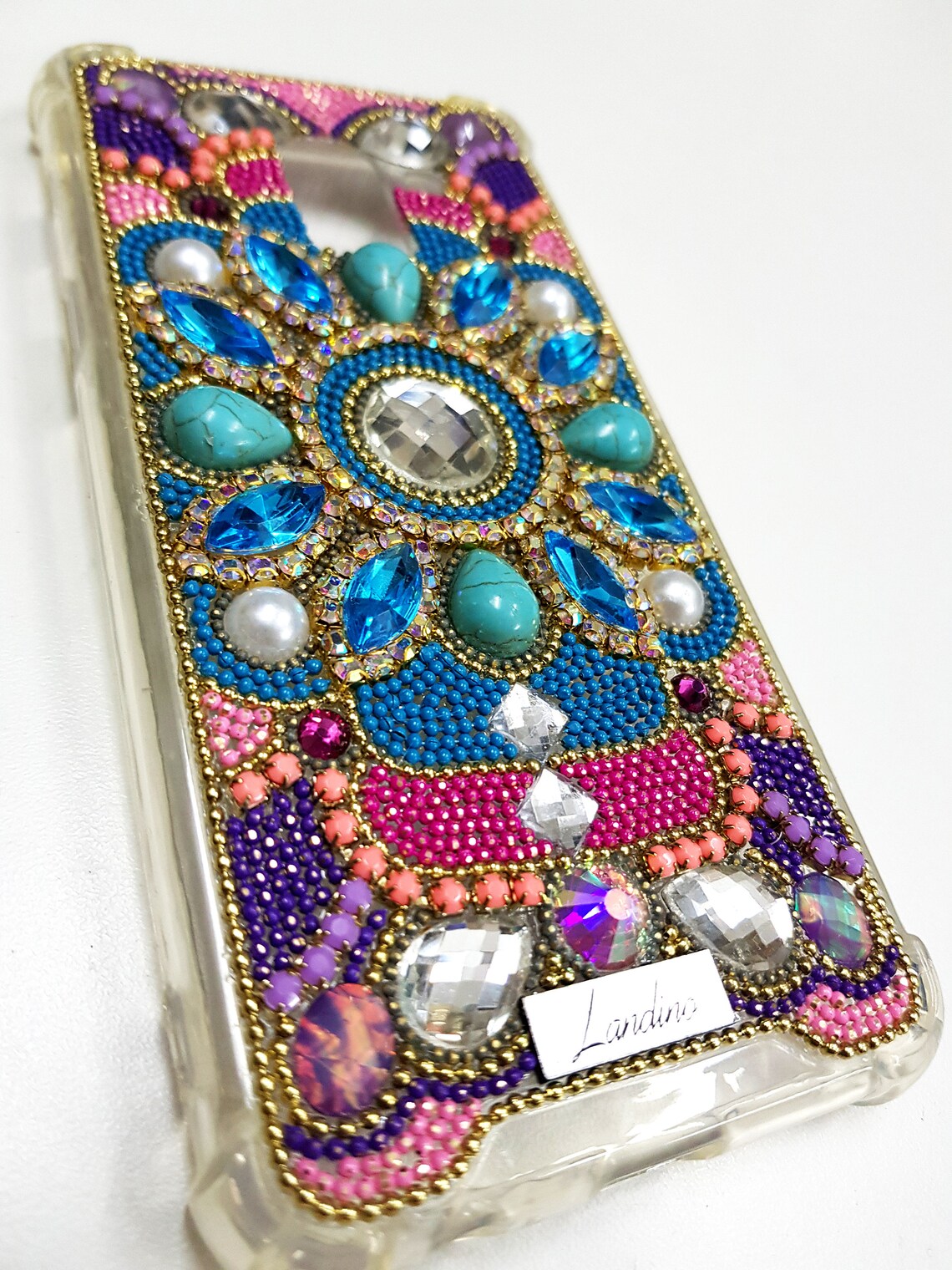 Bling Mandala Phone Case Custom Flower Mandala Phone Cover - Etsy