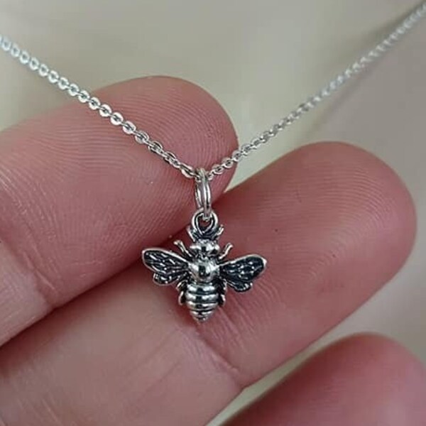 Bee Charm Necklace - Etsy