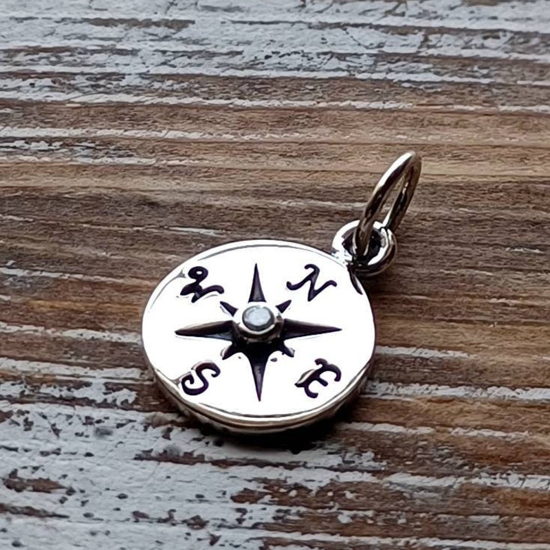 Compass Charm - Etsy