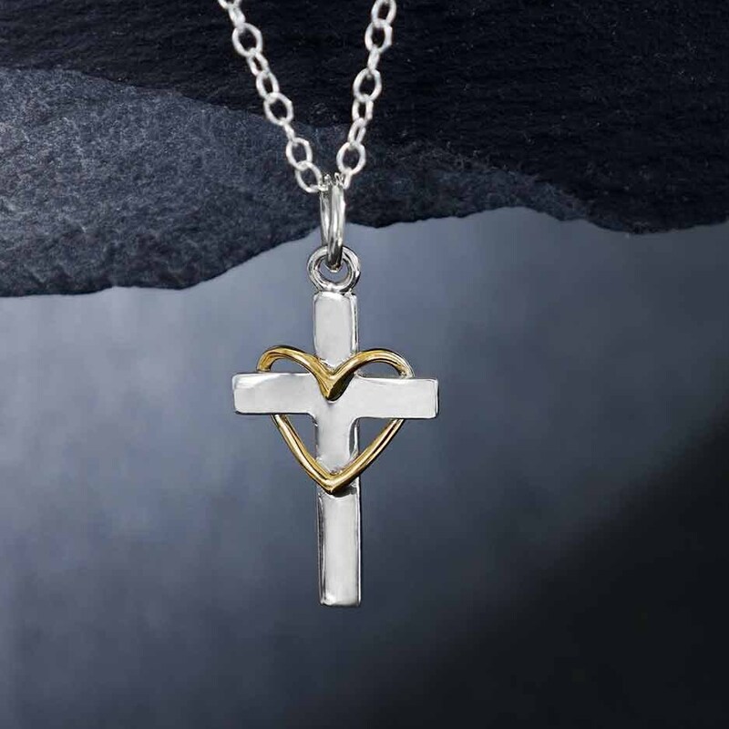 Small Cross Necklace - Etsy