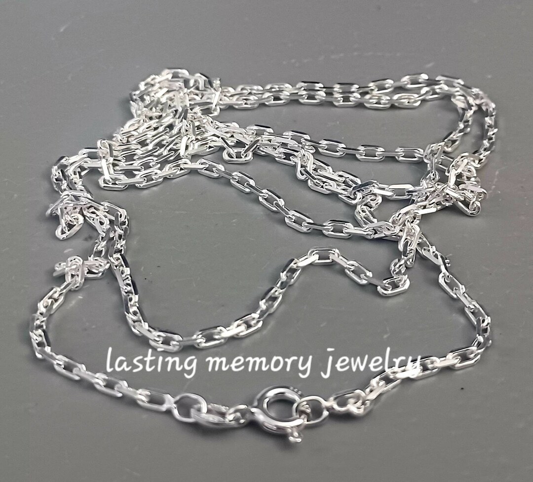 Genuine Italian Sterling Silver Chain, Silver Chain, Necklace for Women ...