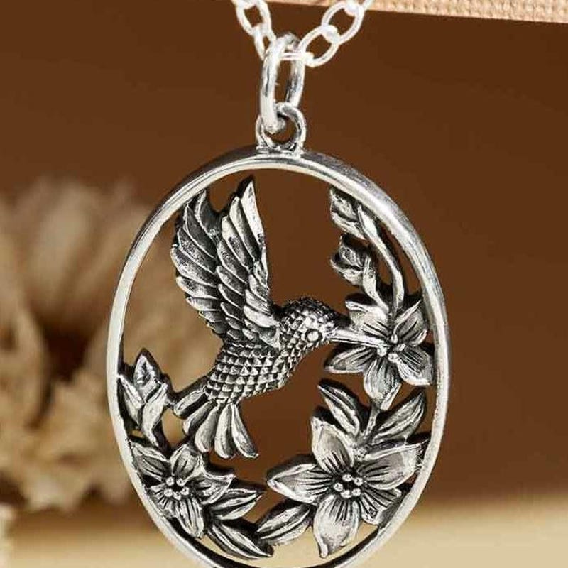Hummingbird Necklace - Etsy