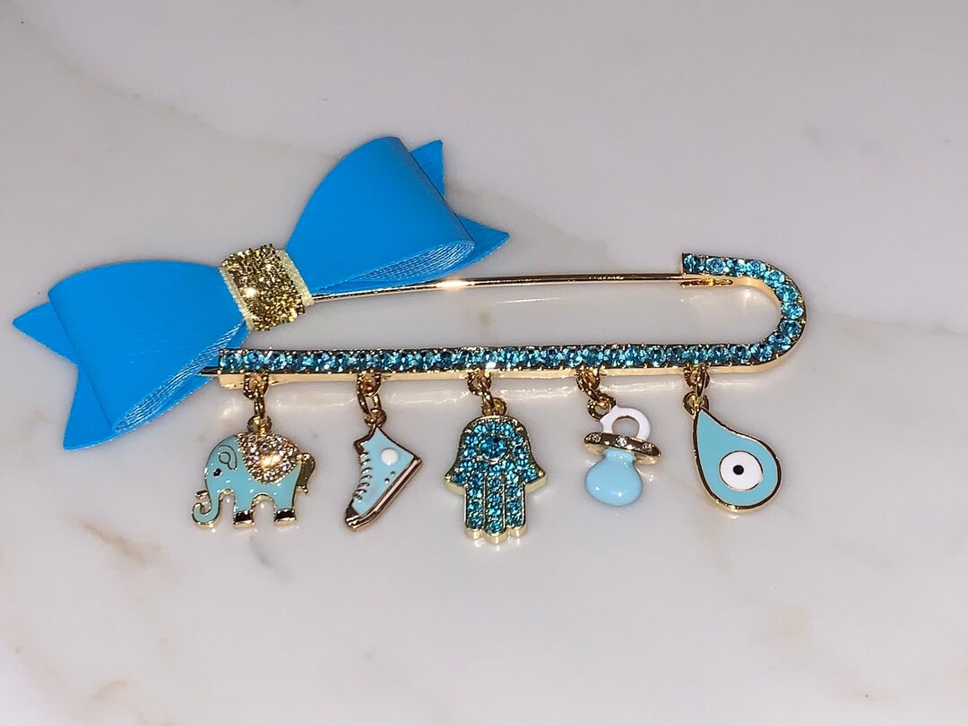 CUSTOM STROLLER PIN™, Hand Crafted 18k Gold Plated, Baby Brooche, Best ...