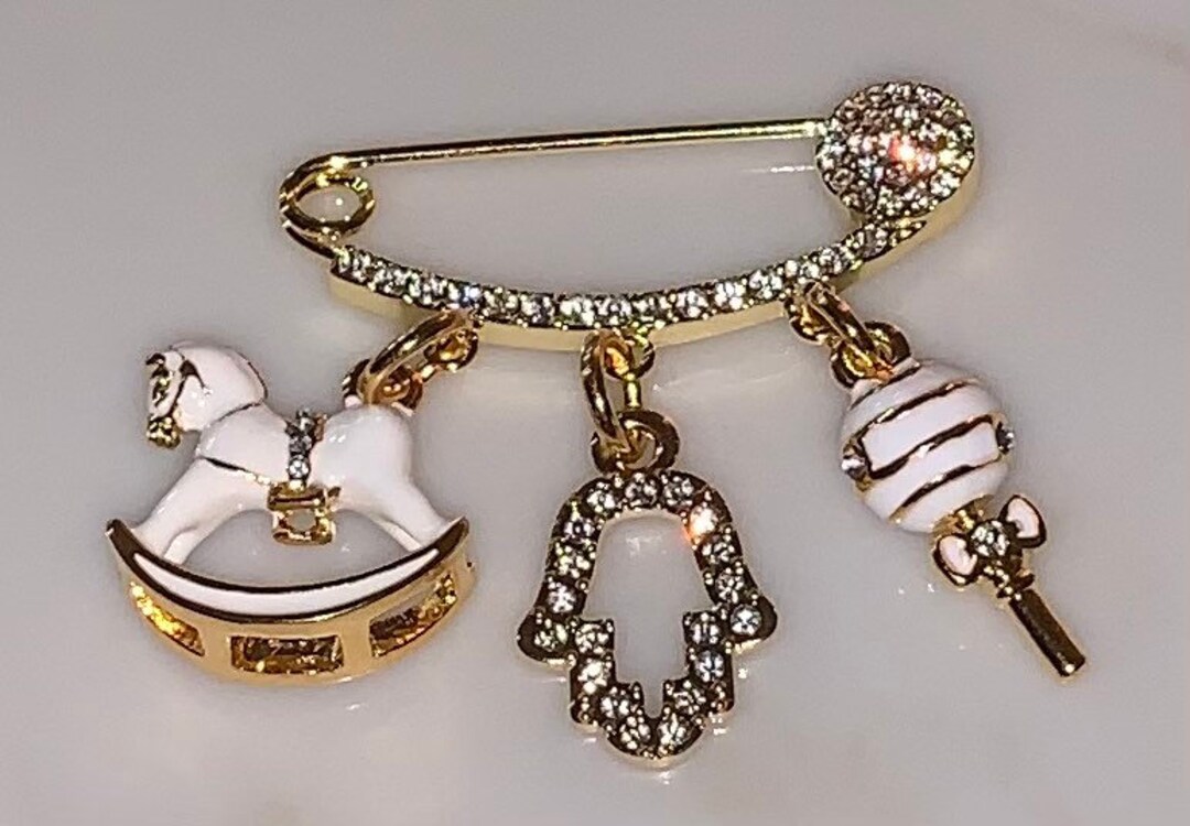 Custom Made Stroller Pin. Shoulder Pin. Baby Gift. Baby Boy Gift. Pram ...