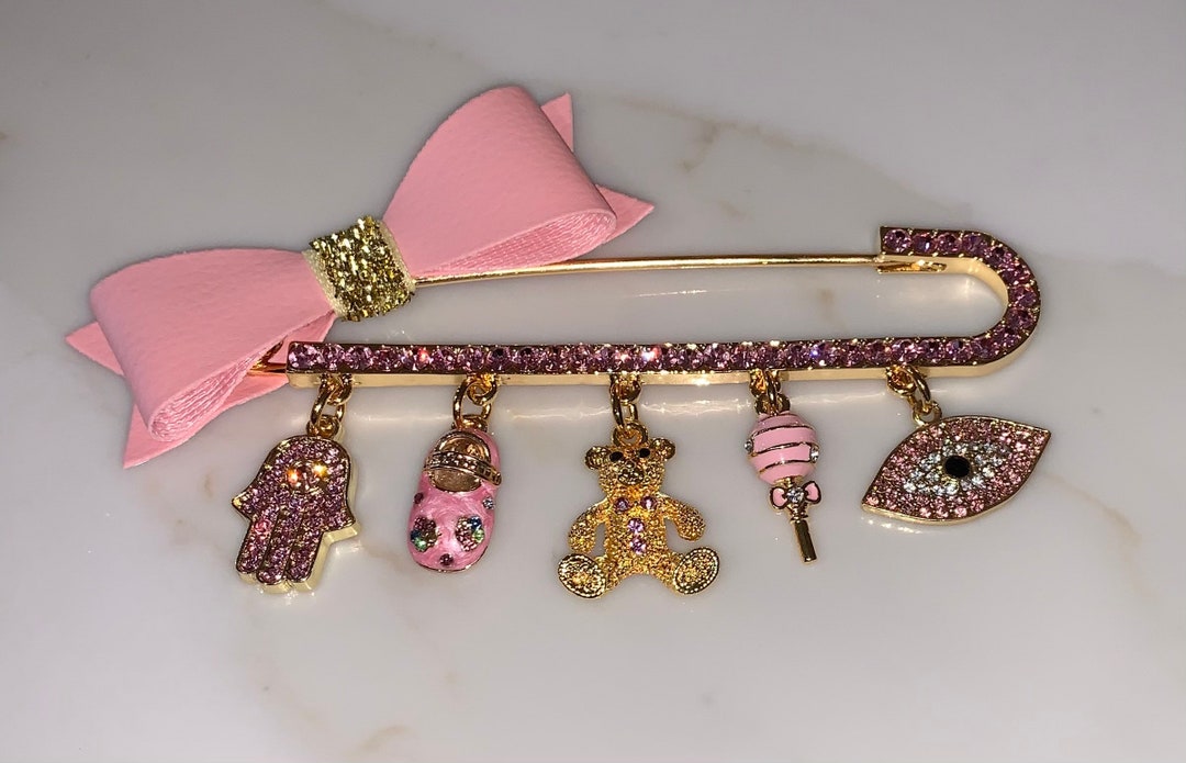 Stroller Pin, Shoulder Pin, Pram Pin, Stroller Decor, Crystal Pin, Baby ...