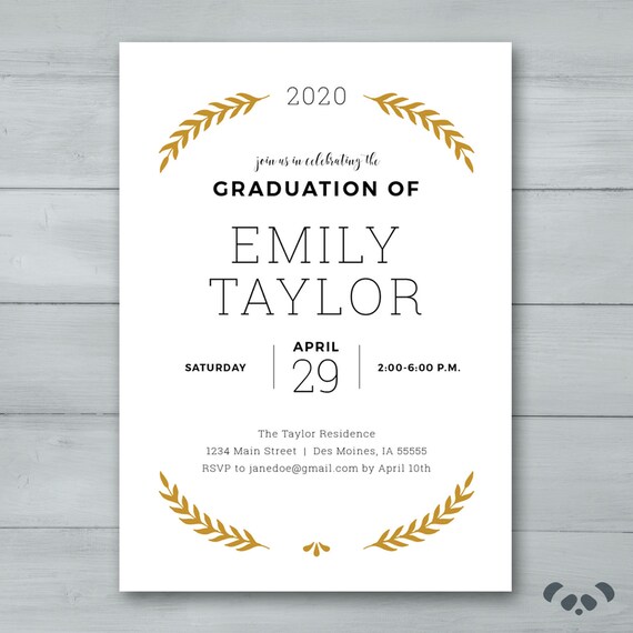 Graduation Invite Graduation Party Invitation Grad | Etsy