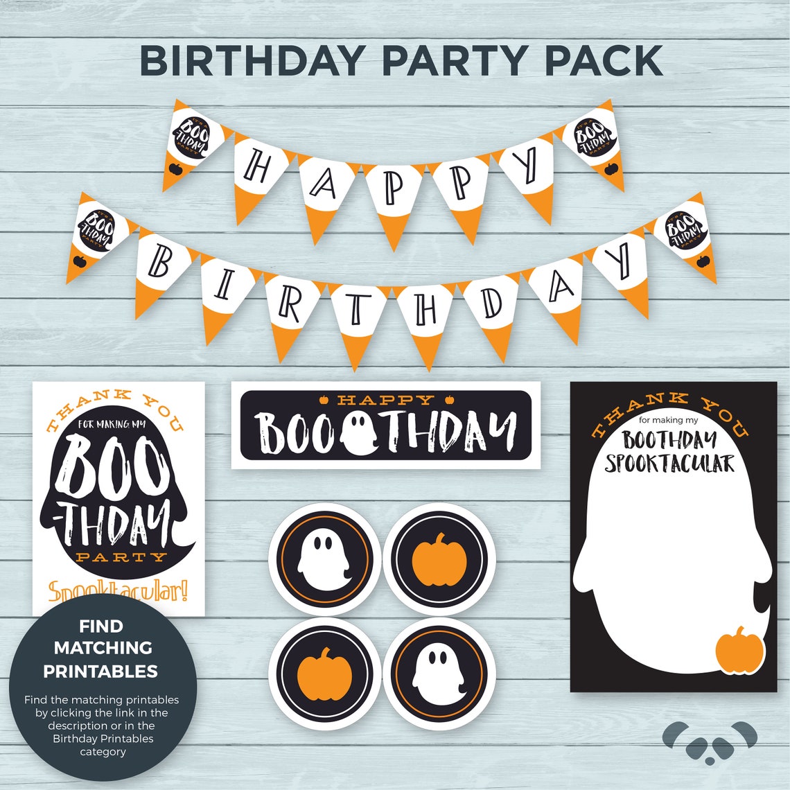 Boothday Halloween Birthday Party Invitation Boo-thday Ghost - Etsy