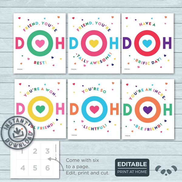 Play Doh Valentine - Etsy