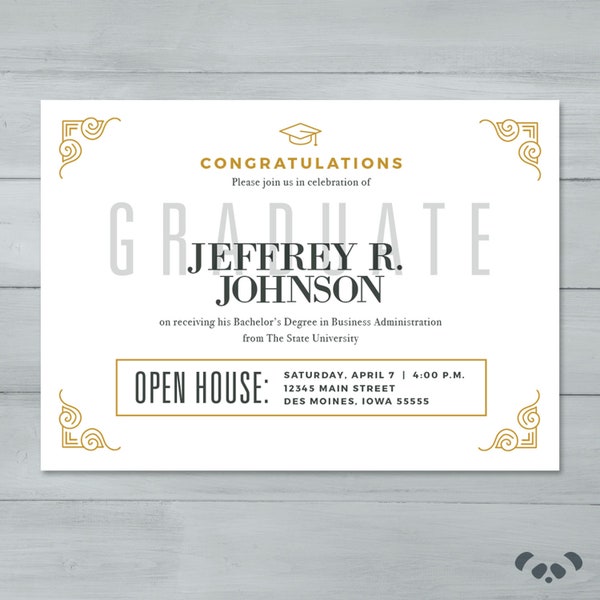 Graduation Open House Invitations - Etsy