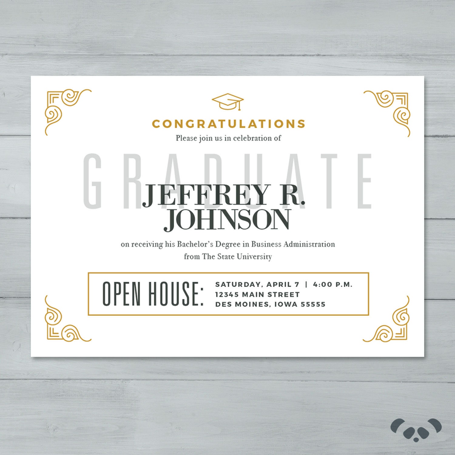 Graduation Party Invitation Graduate Invitation Graduation Open House ...