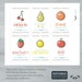 Kids Valentine Cards | Fruit Valentines | Lemon, Strawberry, Orange ...