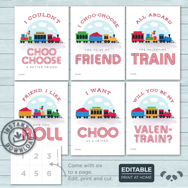 Train Valentine - Etsy