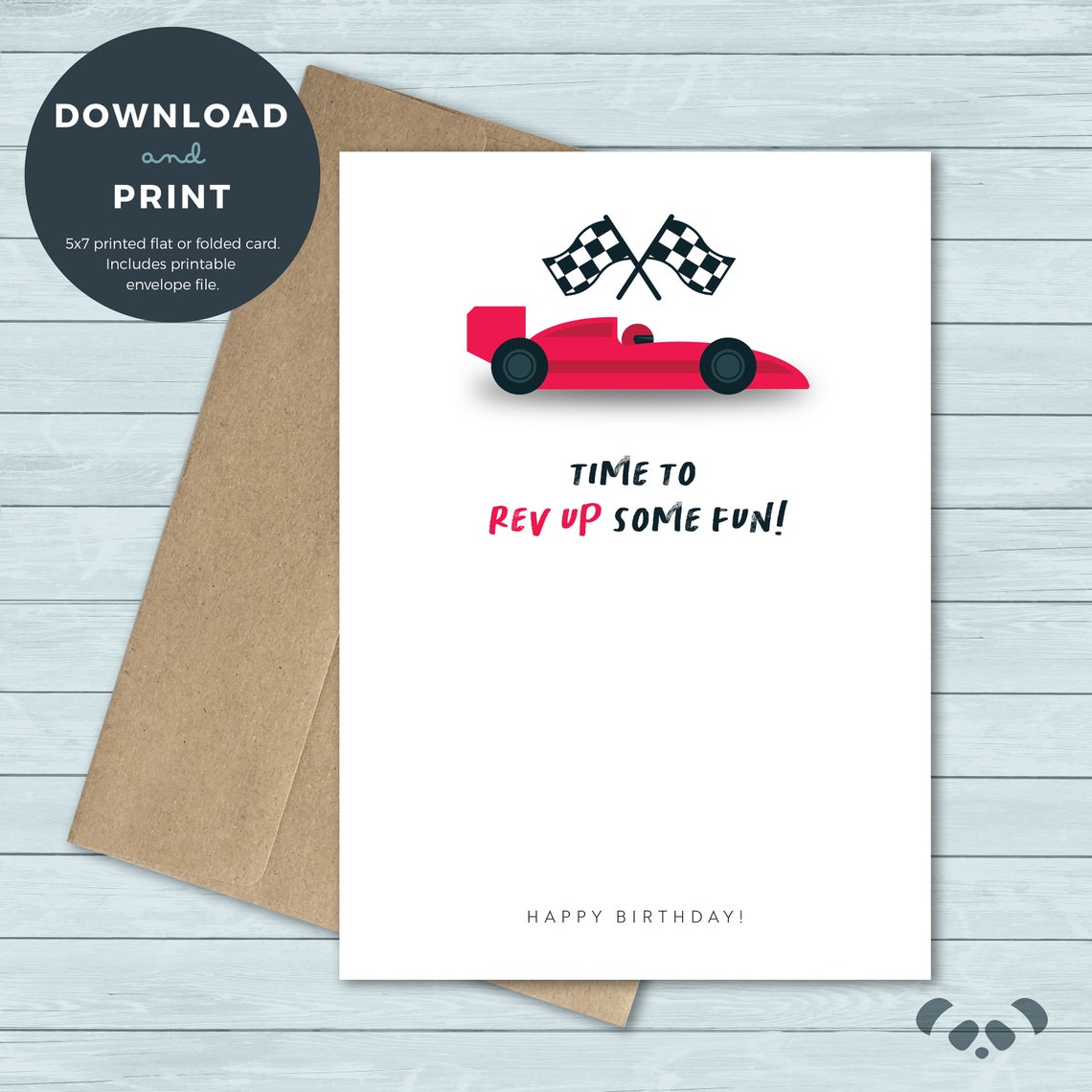 Printable Birthday Card | Race Car, Fast, Sports Car Birthday Card ...