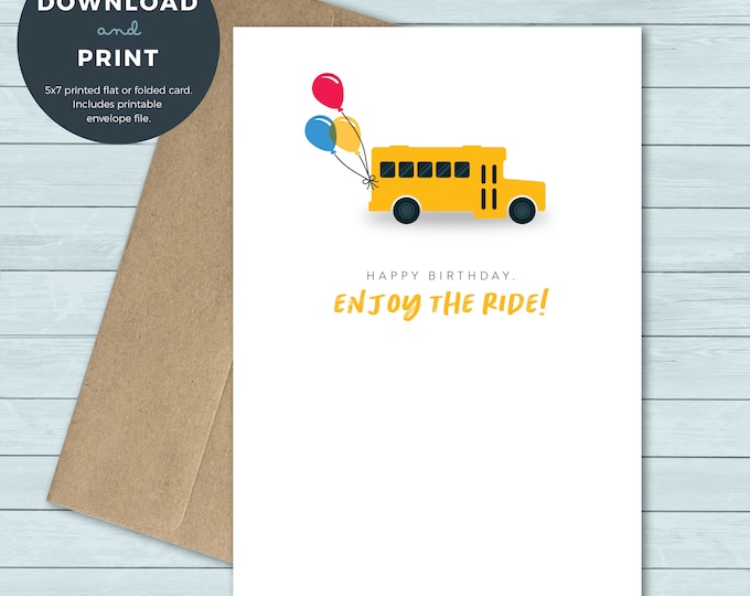 School Bus Cupcake Toppers, School Bus Stickers, INSTANT DOWNLOAD - Etsy