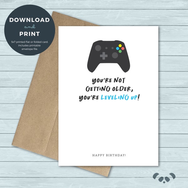 Game Controller Card - Etsy