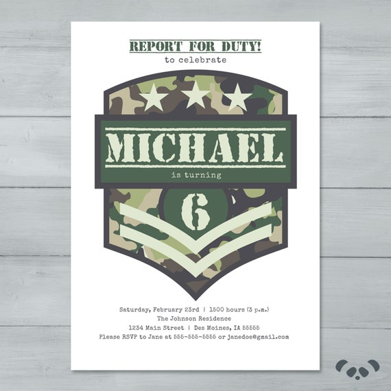 Birthday - Pandafunk Creations - Printable Invitations and Stationery