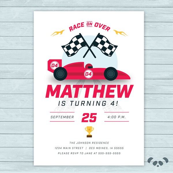 Race Track Birthday - Etsy
