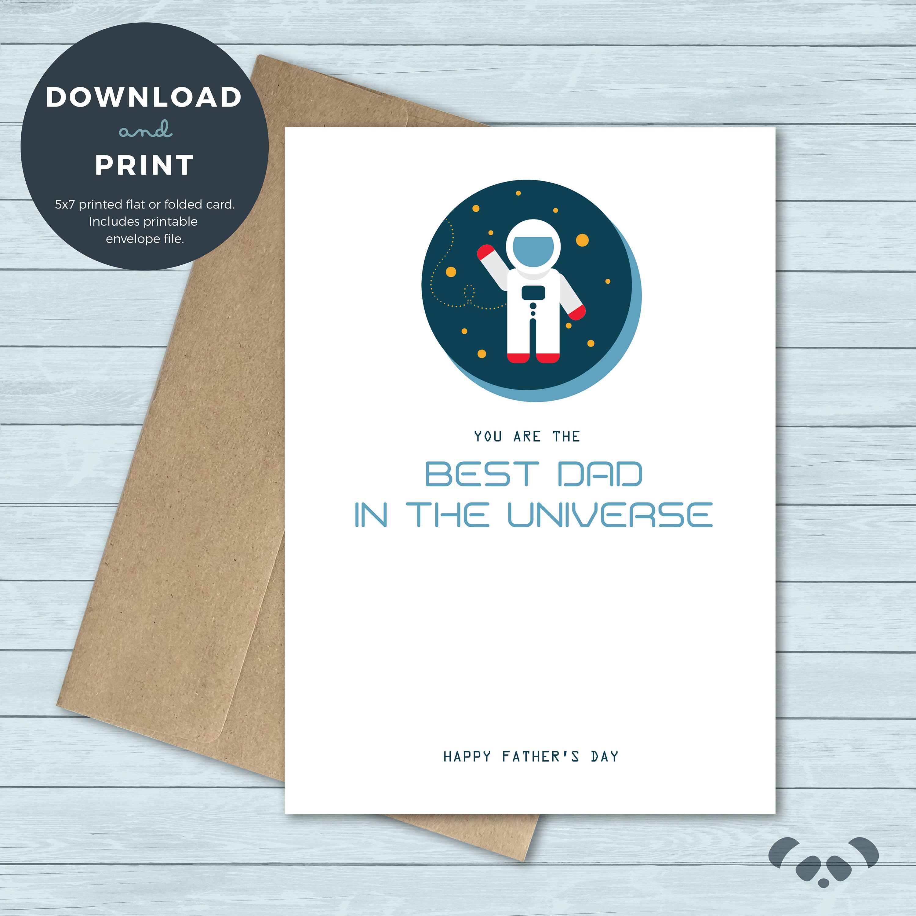 Printable Father's Day Card | Space, Outer Space, Universe, Astronaut ...
