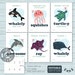 Kids Valentine Cards | Sea Animals Creatures Valentines | Whale, Shark ...