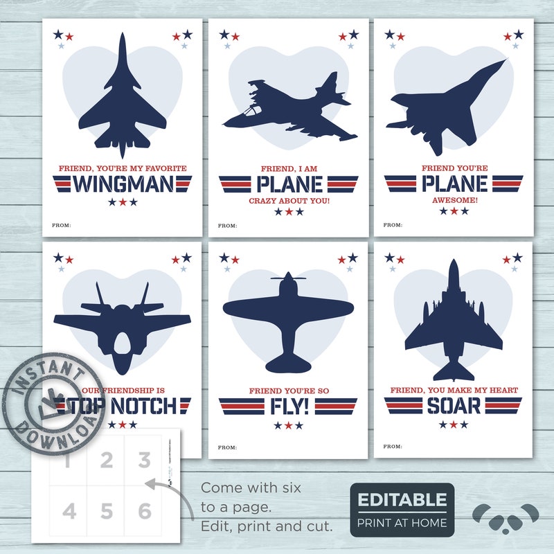 Valentines Paper Airplanes - Etsy