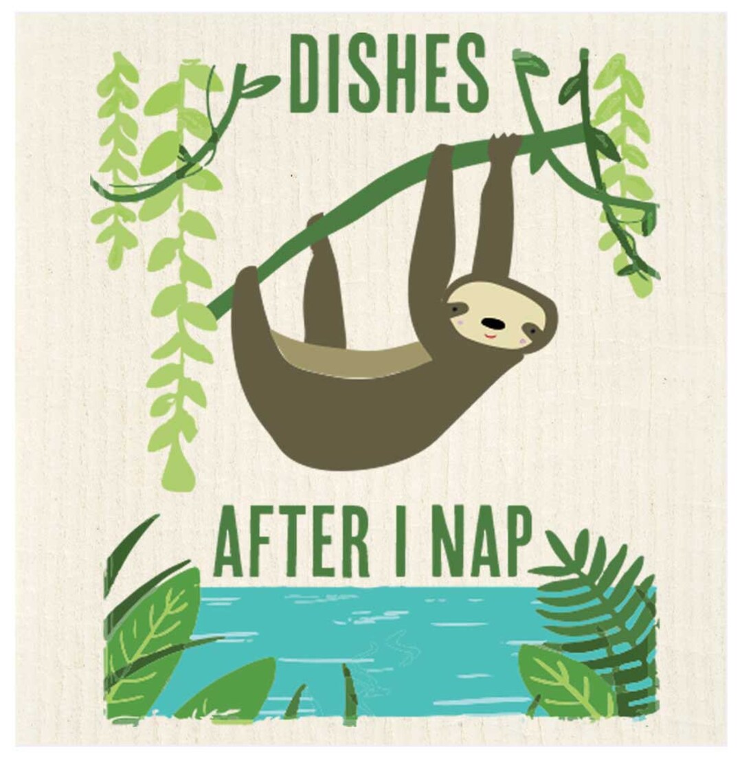 Dishes After I Nap Swedish Dishcloth by Potluck Press - Etsy
