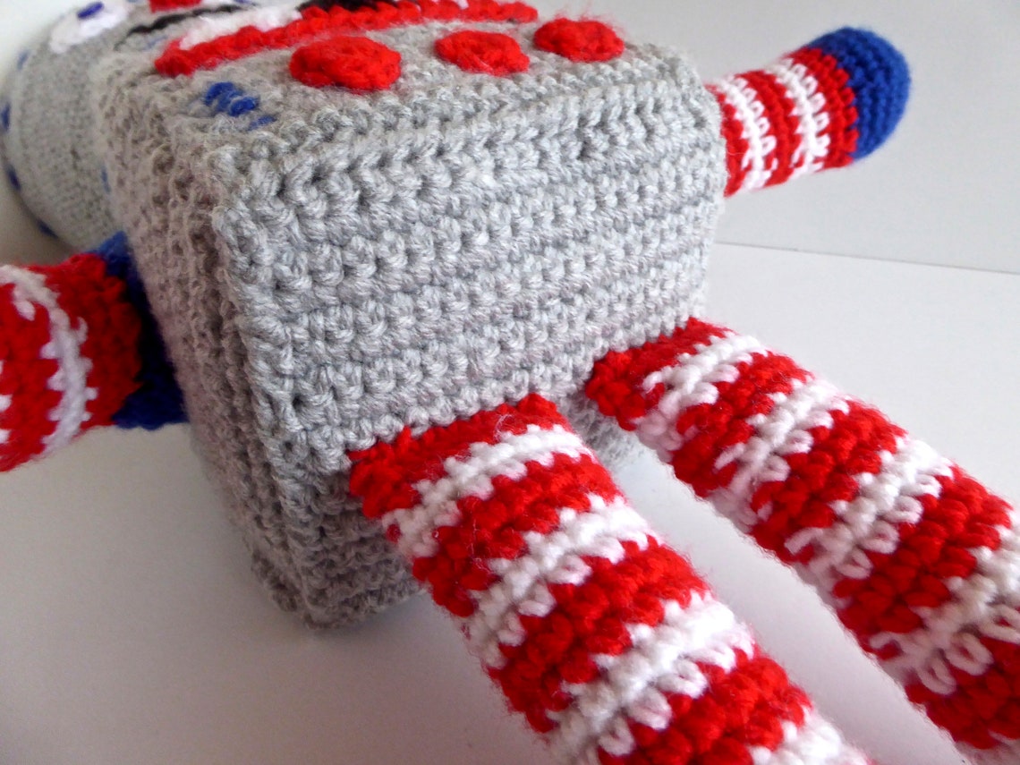 Henry-bot, Crochet Robot PATTERN - Etsy