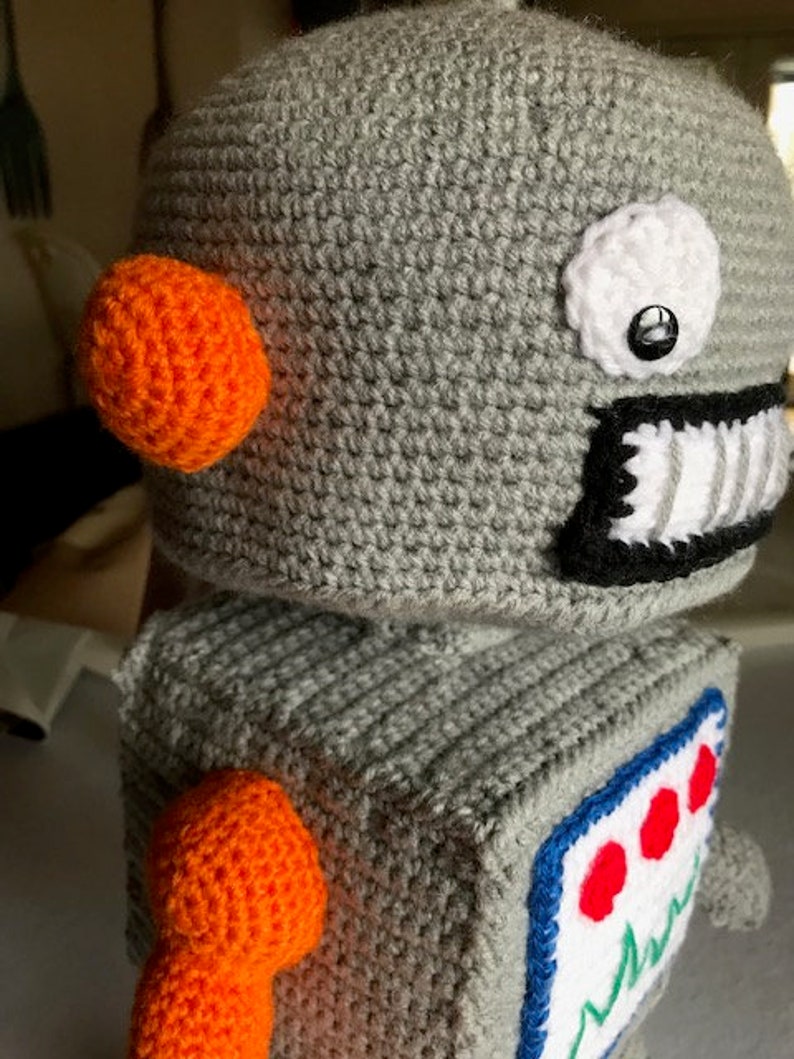 Malbot - Crochet Robot PDF PATTERN - Etsy