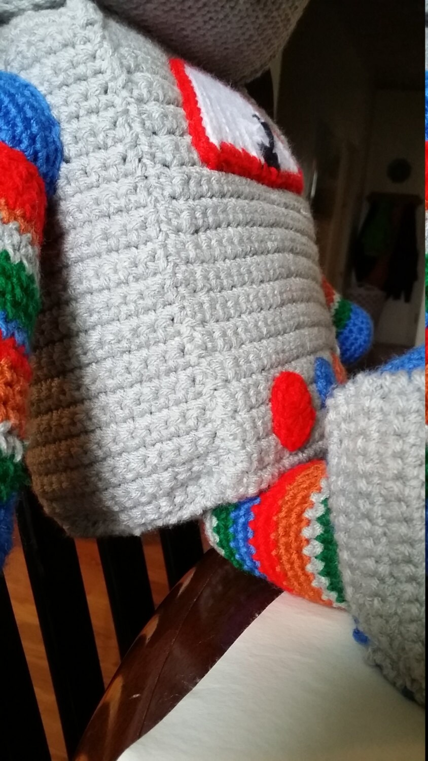 Crochet Robot PDF Pattern "caleb's Robot" - Etsy