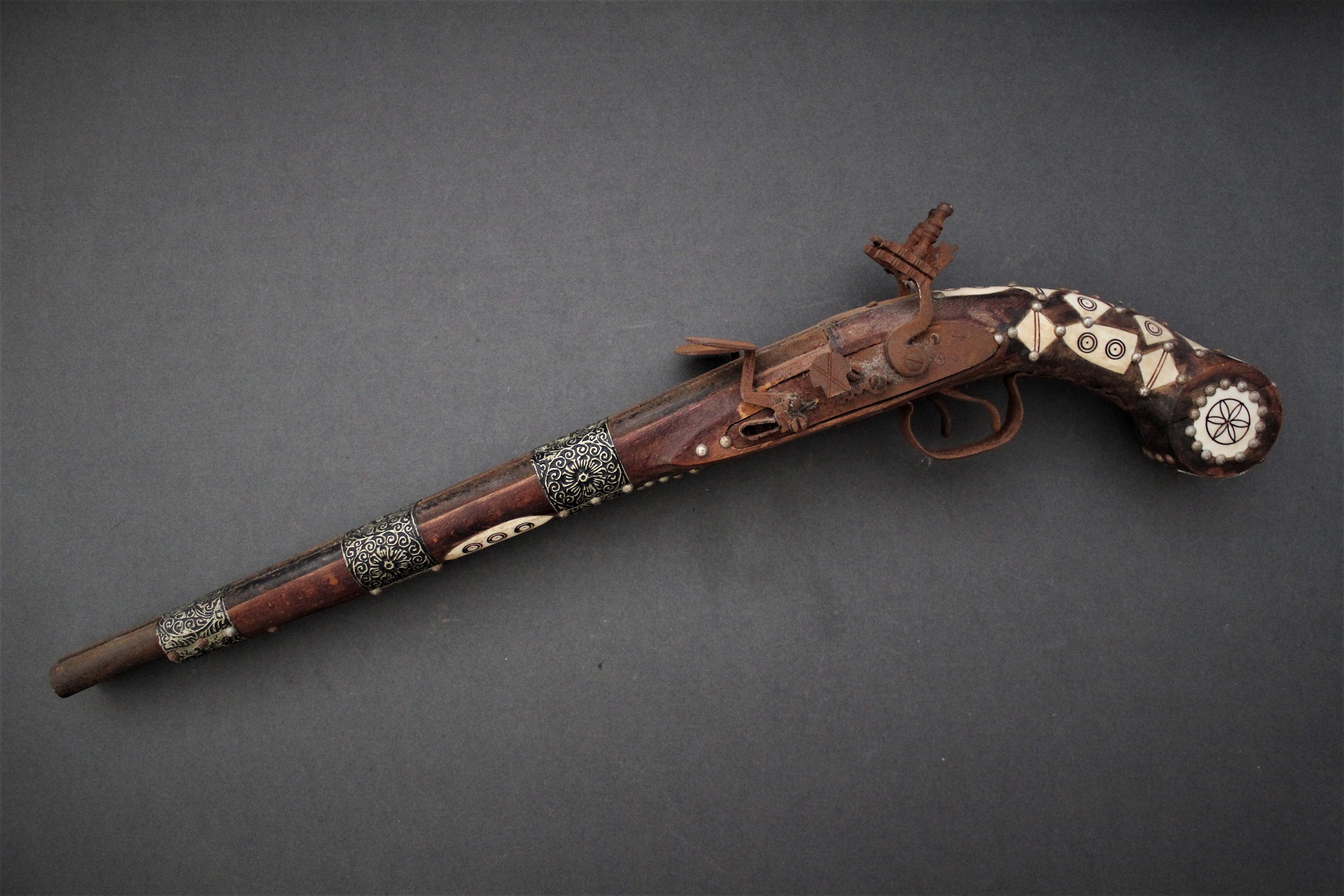 MOROCCAN FLINTLOCK PISTOL/ Short Rifle. North Africa. Antique | Etsy