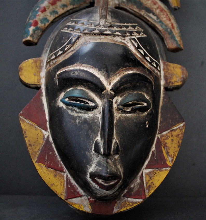 YAURE MASK From Cote D'ivoire. Yaoure Yohure Tribe. Hand | Etsy