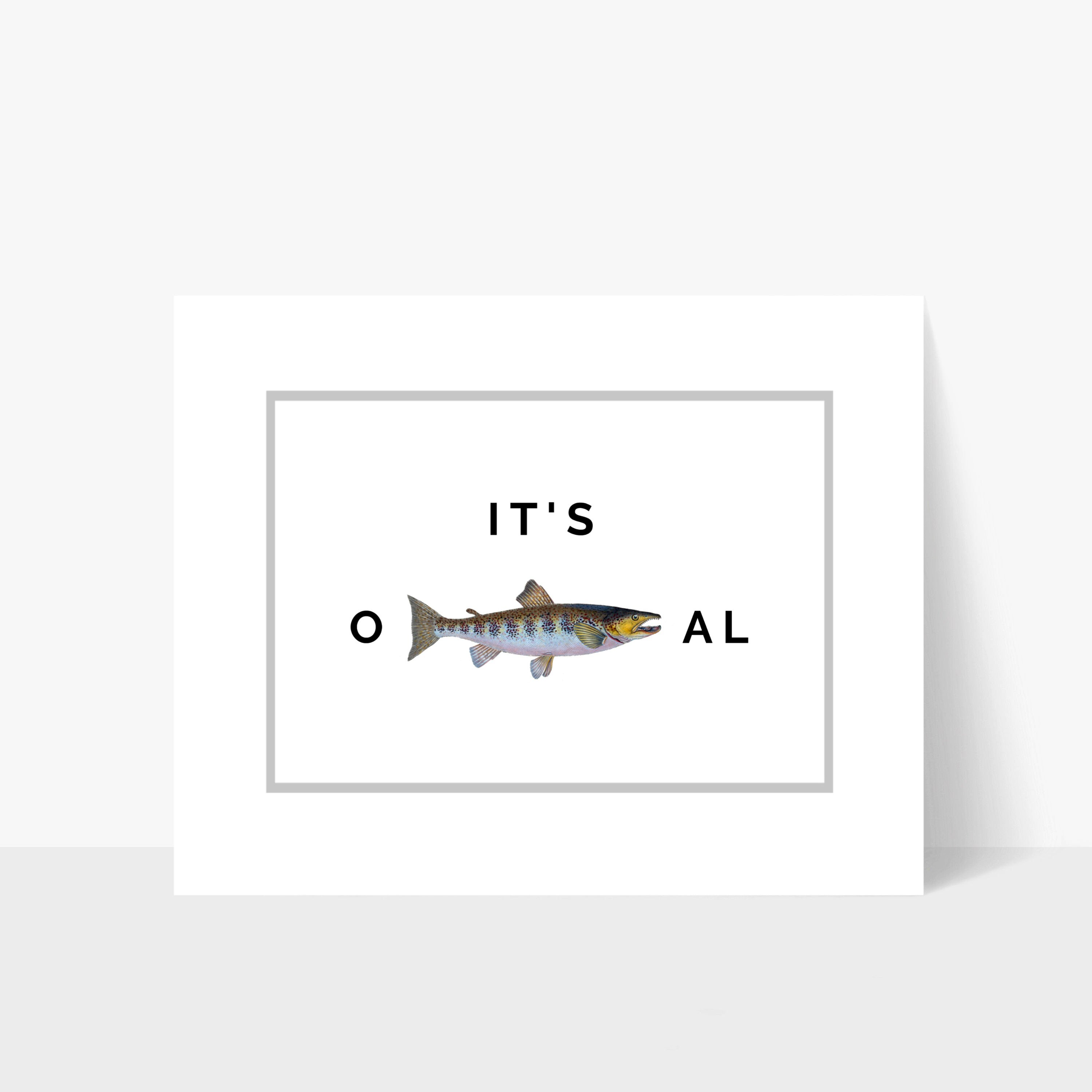 Greeting Cards Paper Engagement Funny Haddock Fish Pun Card Father-To ...