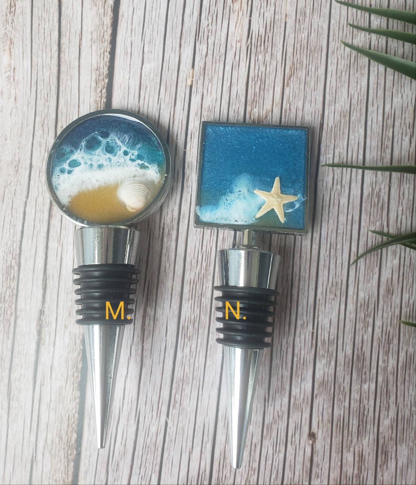 Ocean Waves Wine Stopper Nautical Decor Ocean Gift - Etsy