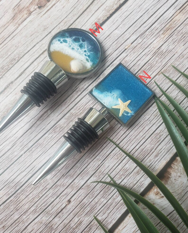 Ocean Waves Wine Stopper Nautical Decor Ocean Gift - Etsy