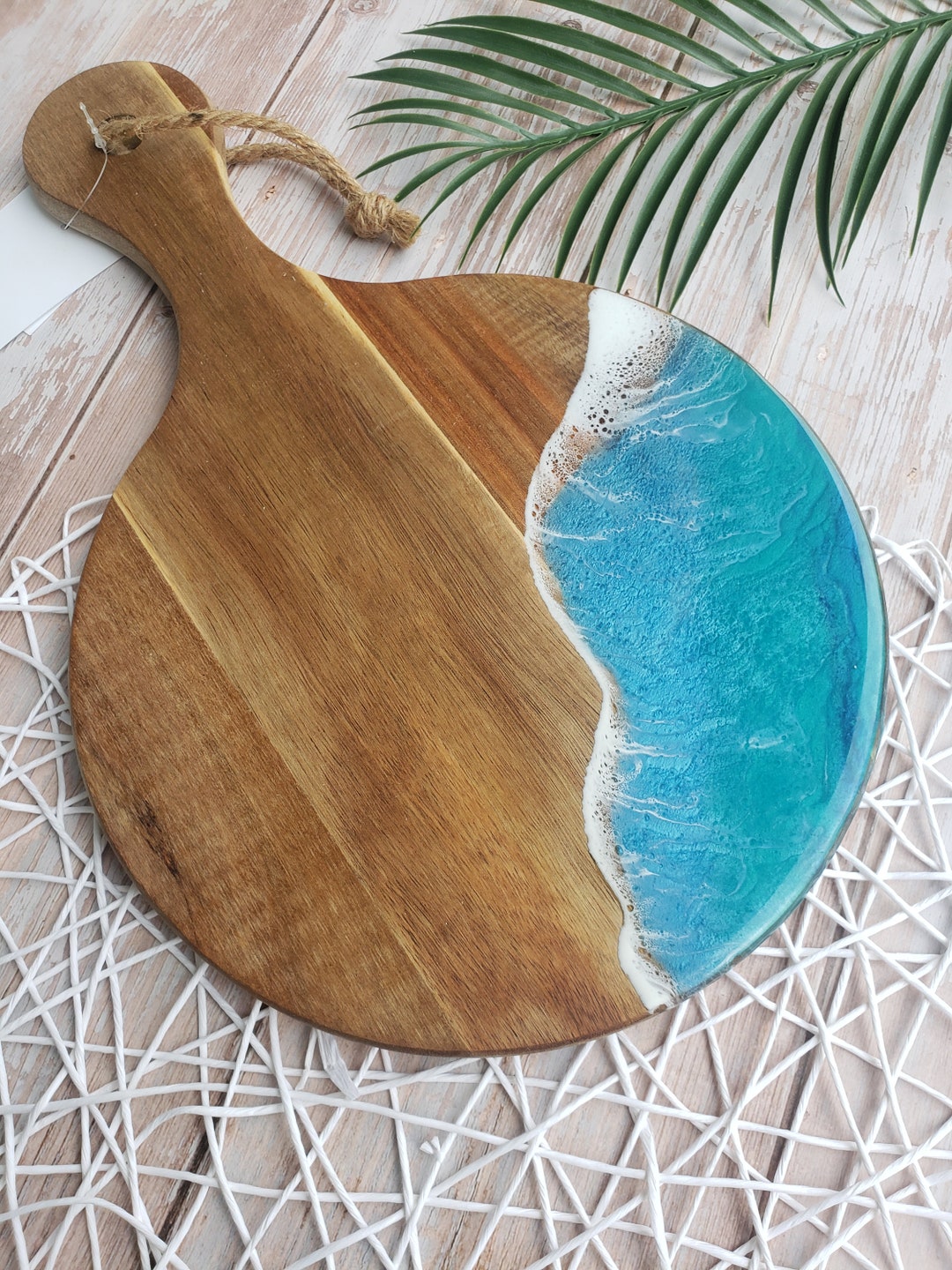 16x10 Ocean Wave Cutting Board Wooden Decorative Serving Tray - Etsy