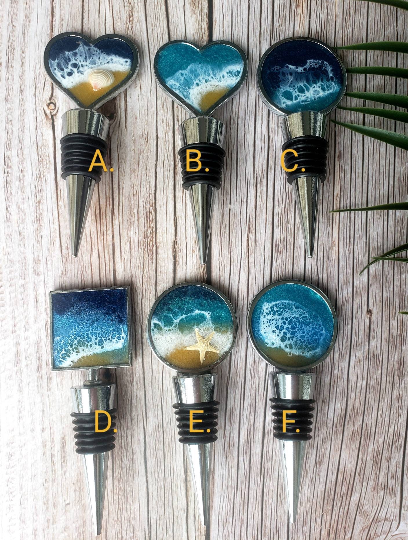 Ocean Waves Wine Stopper Nautical Decor Ocean Gift - Etsy