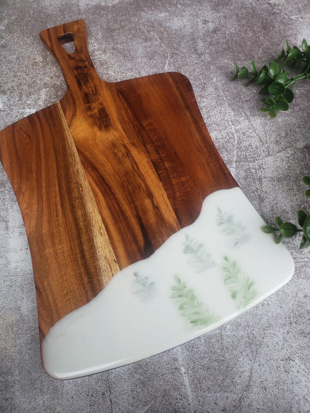 Snowy Pine Tree Wooden Serving Board, 14x8 Wood Pinetree, Winter Scene ...