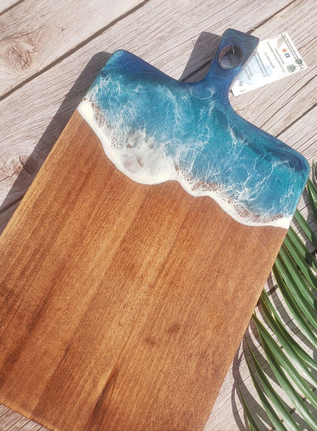 16x9 Ocean Charcuterie Board, Decorative Wooded Serving Tray, Cutting ...