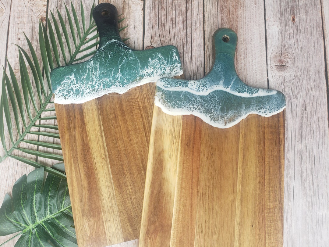 16x9 Ocean Charcuterie Board, Decorative Wooded Serving Tray, Cutting ...