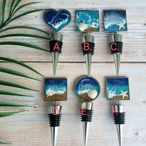 Ocean Waves Wine Stopper Nautical Decor Ocean Gift - Etsy