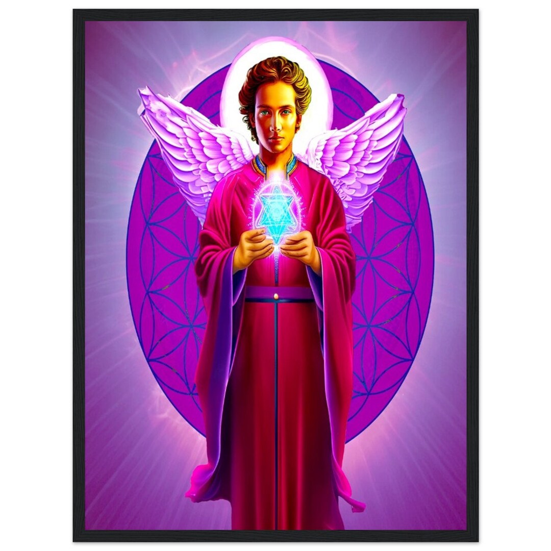Archangel Metatron 18x24 Artwork Spiritual Deities Religious Angel Wall ...