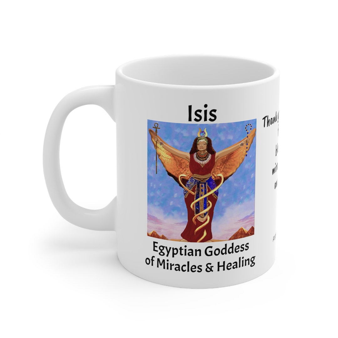 Isis Mug Egyptian Goddess Black Deity African Gift Queen Goddess of ...